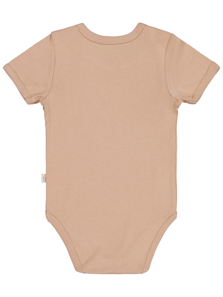 Civil Baby Düz Renkli Kısa Kol 3-9 Ay Çıtçıtlı Badi - Kahverengi ...